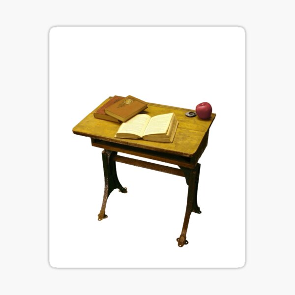"Vintage School Desk" Sticker for Sale by mainephotobug | Redbubble
