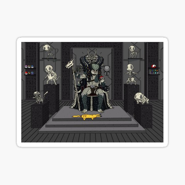 "Throne room " Sticker by SickNoteLondon | Redbubble