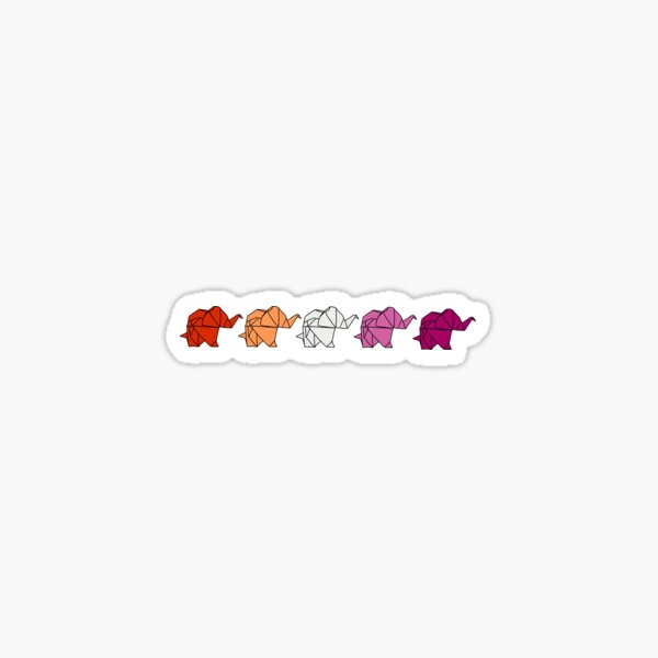 "Pink Elephants" Sticker by QueerCorner | Redbubble