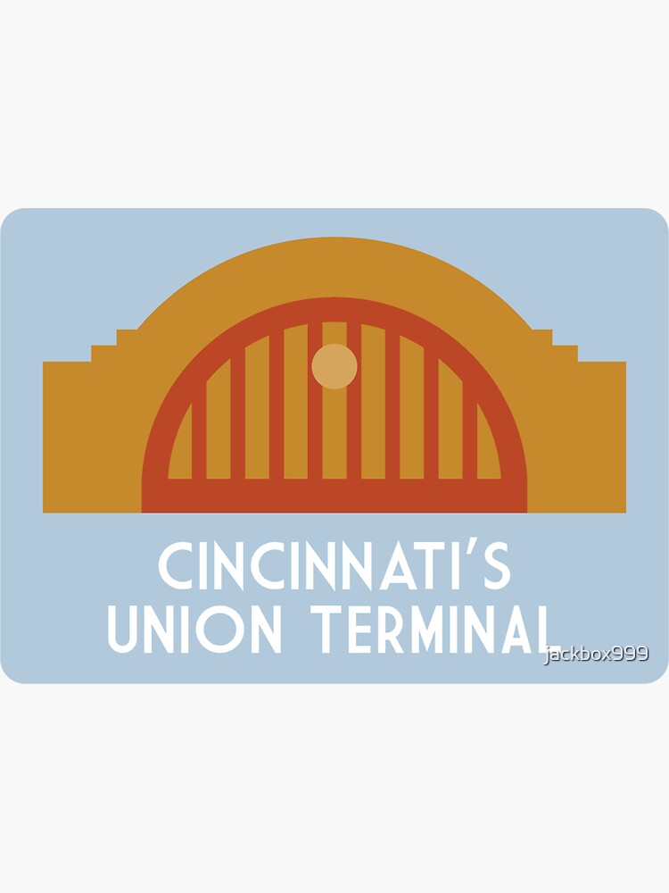 "Cincinnati Union Terminal" Sticker for Sale by jackbox999 | Redbubble