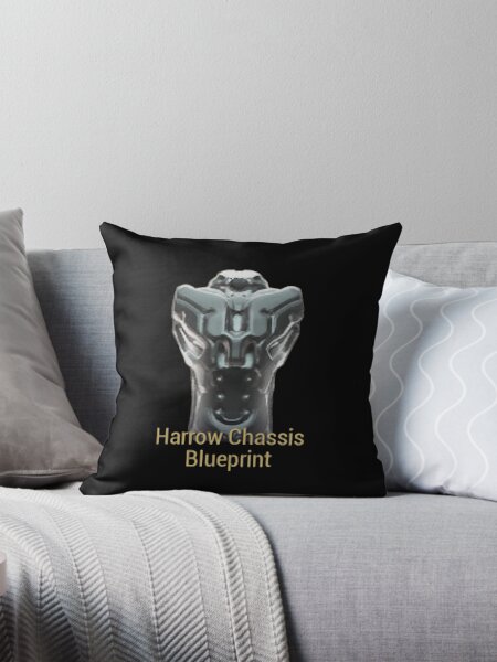 "Harrow Chassis Blueprint Warframe Tennocon Meme" Pillow for Sale by ...