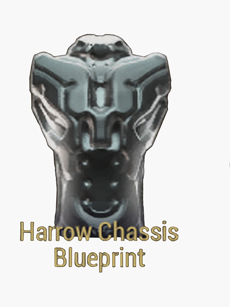 "Harrow Chassis Blueprint Warframe Tennocon Meme" Sticker for Sale by ...