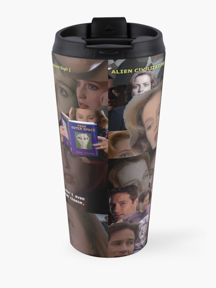"X-Files / Mulder and Scully Collage" Travel Mug by jodilovesbucky ...