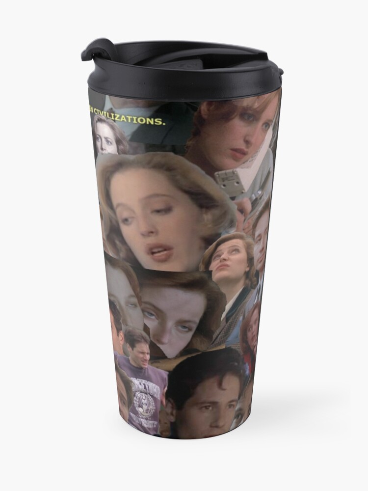 "X-Files / Mulder and Scully Collage" Travel Mug by jodilovesbucky ...