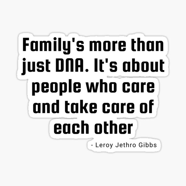 "Family is more than just DNA" Sticker by ShopgirlNY | Redbubble