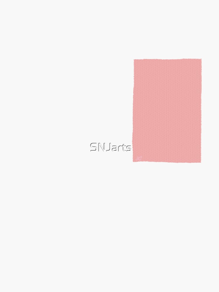 "SNJ-Rectangular Pocket-Minimalist Japanese tore paper- Toki Pink color ...