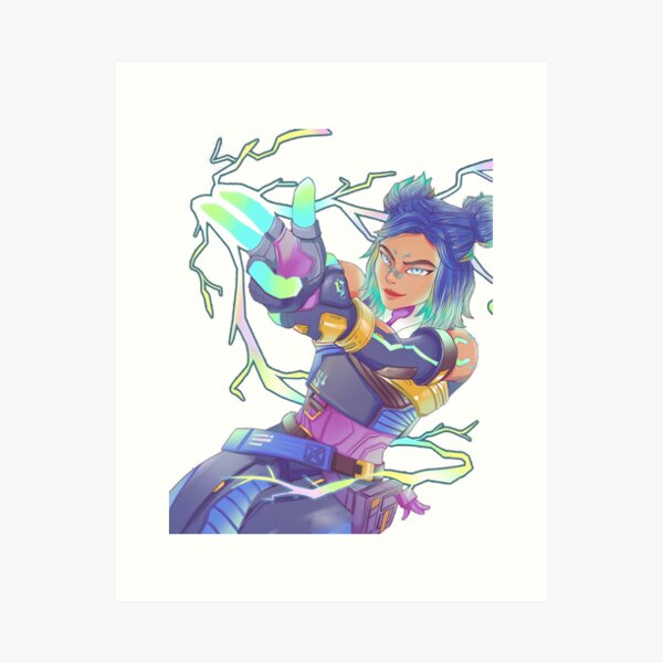 Digital Prints Prints Neon Valorant Art Print Art & Collectibles etna.com.pe