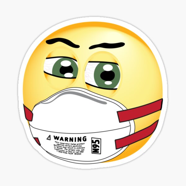 "Corona nCoV Prevention Emoji " Sticker for Sale by OhioOutfitss ...