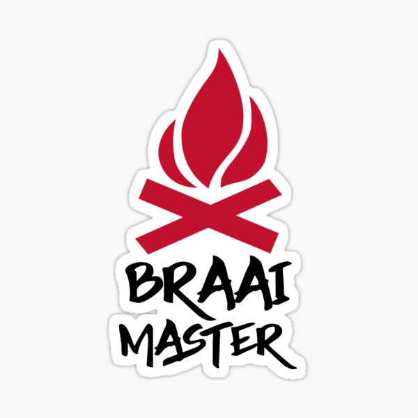 "Braai Master" Sticker by ProfusionPro | Redbubble