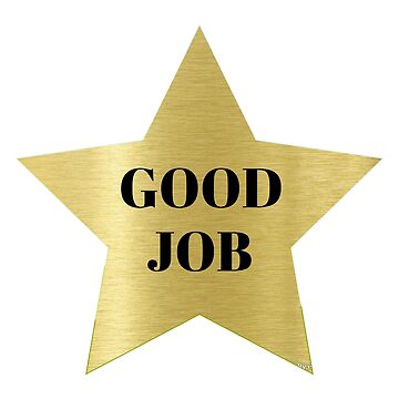 "Good Job Gold Star" Sticker for Sale by TheBobox | Redbubble