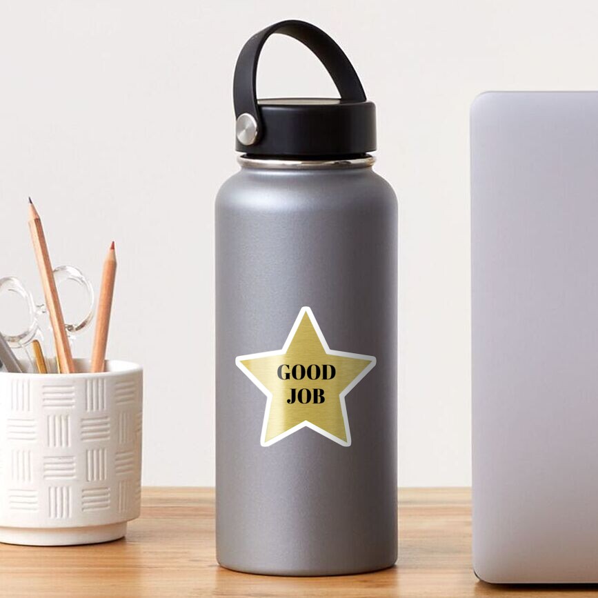 "Good Job Gold Star" Sticker for Sale by TheBobox | Redbubble