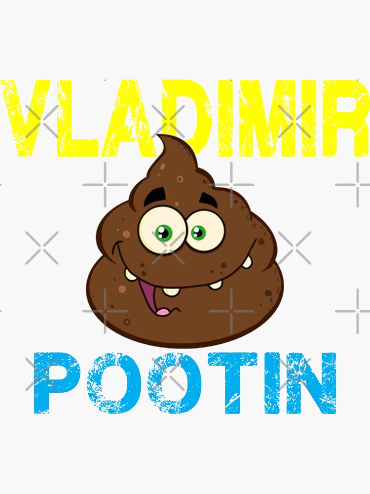 "Vladimir Pootin - Funny" Sticker by Pallow16 | Redbubble