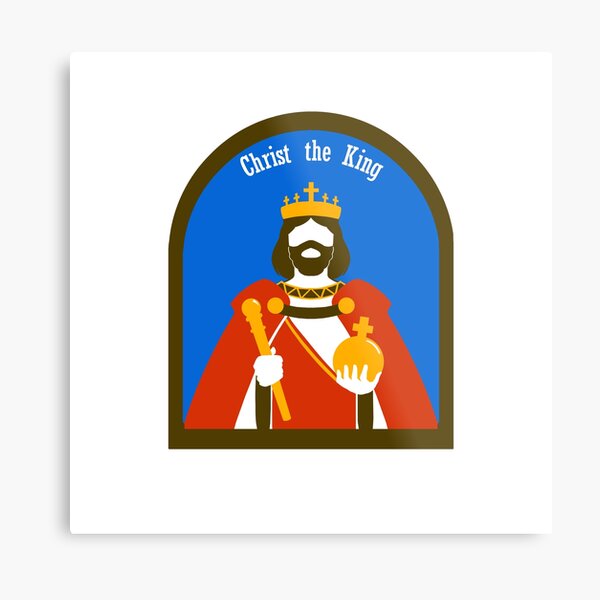 Lámina metálica «Cristo Rey Window Logo ¡Un logo para anunciar a Cristo ...