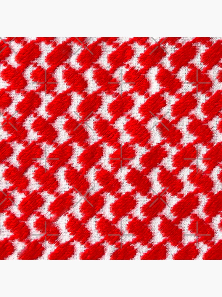 "Saudi Arabia gear in a red and white ghutra pattern" Sticker by ...