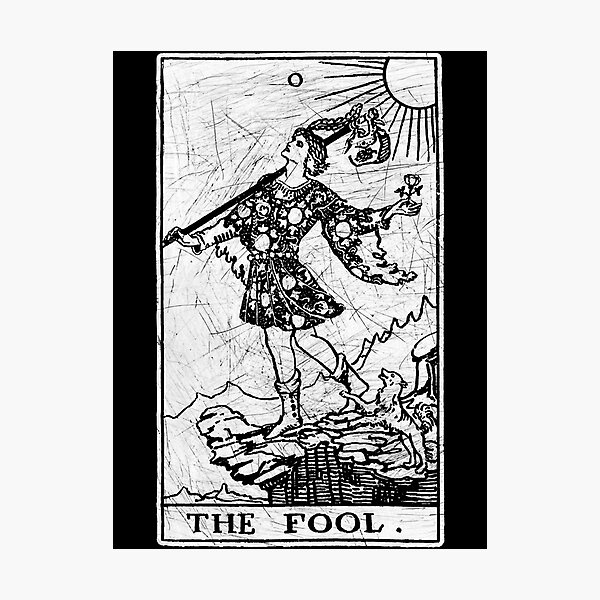 Lámina fotográfica «The Fool Tarot Card - Major Arcana - adivinación ...