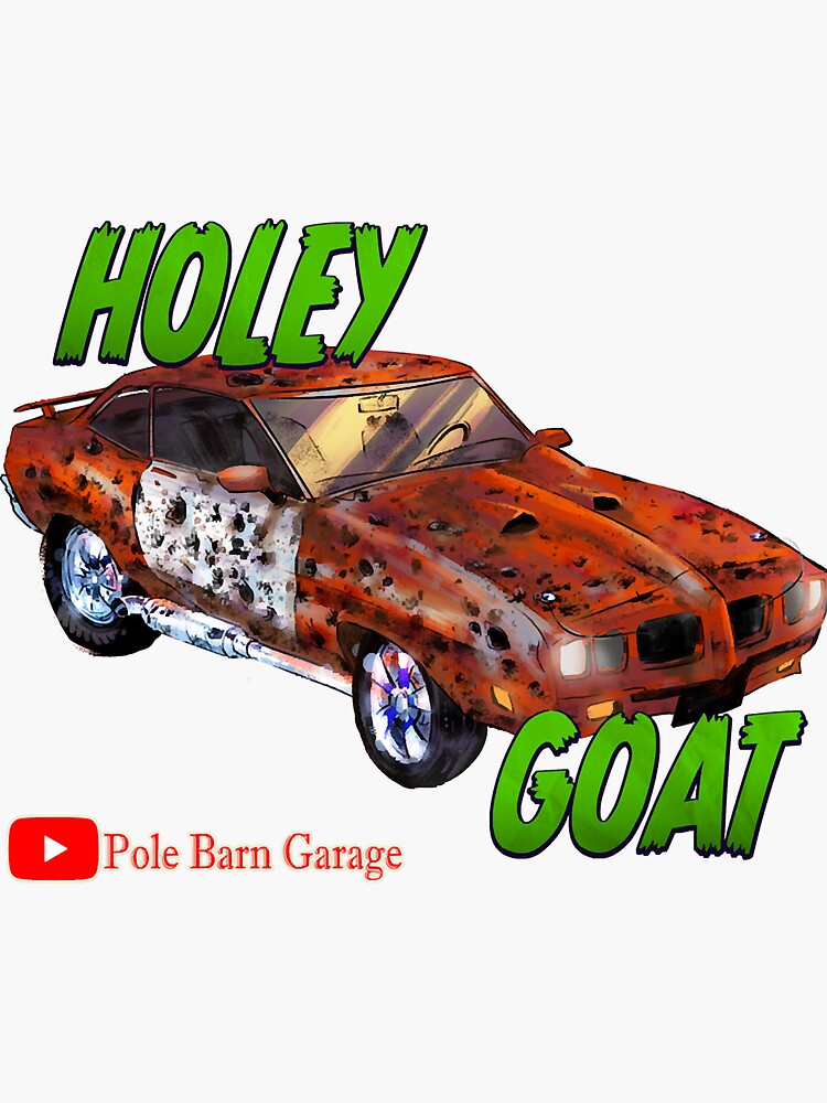 "The Holey Goat" Sticker by TeresaMatthew | Redbubble