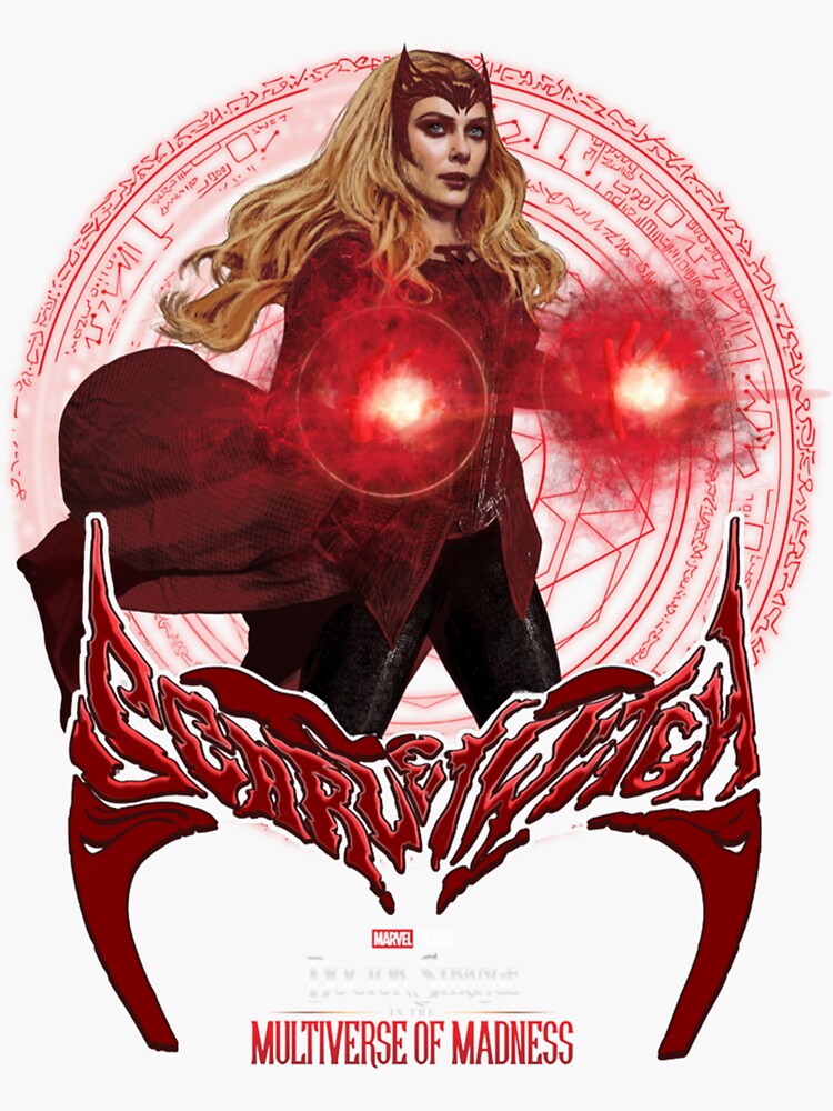 "Doctor-Strange 2 Scar.let Witch-Geometric Poster" Sticker for Sale by ...