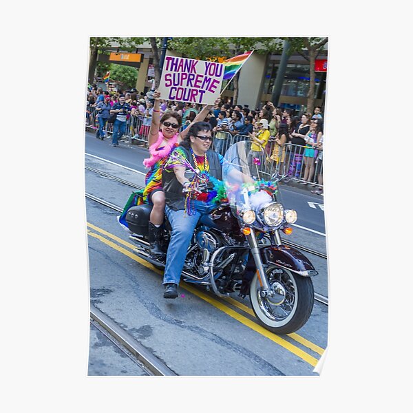 "San Francisco Dykes on a Bike - Gay Pride March" Poster for Sale by ...