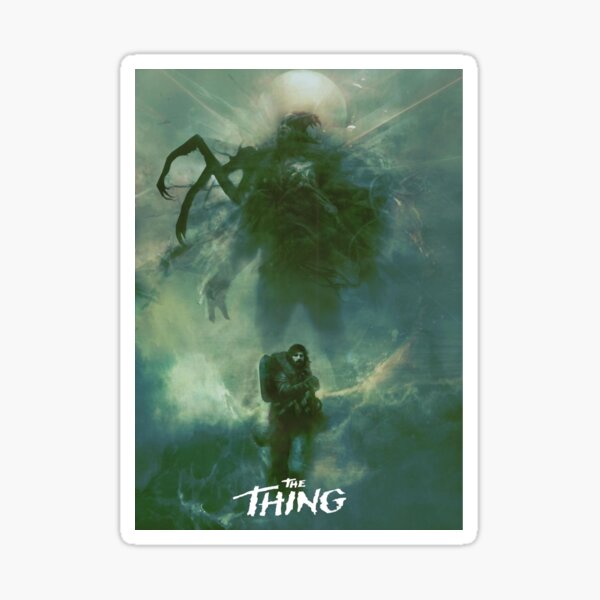 "The Thing Poster" Sticker by MaryShepard | Redbubble