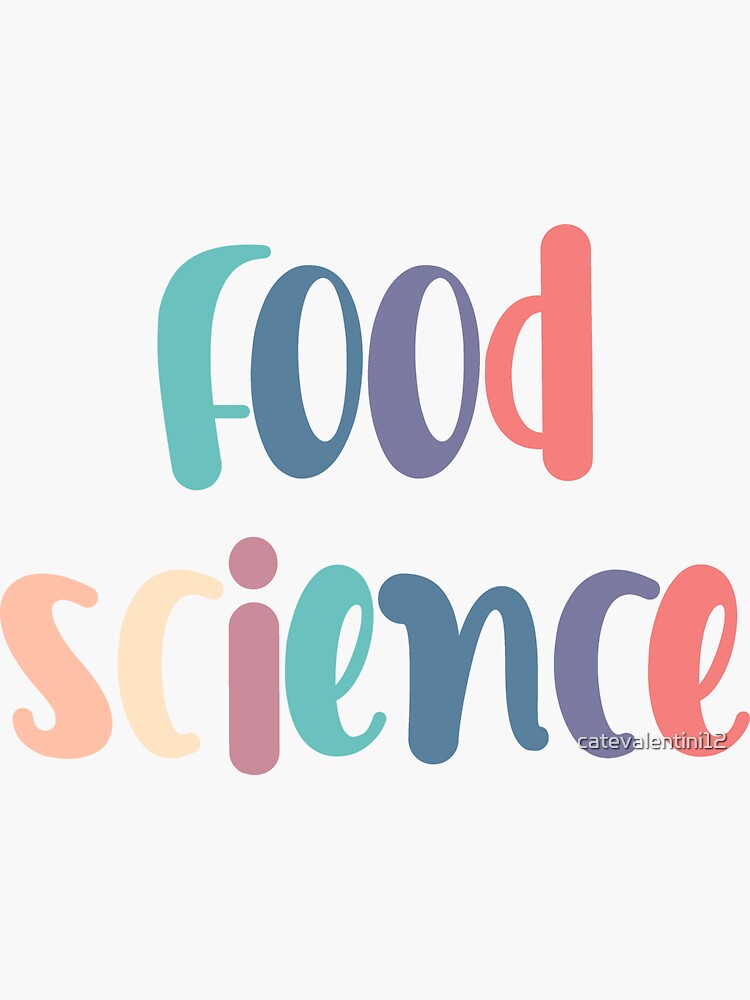 "Food science" Sticker by catevalentini12 | Redbubble