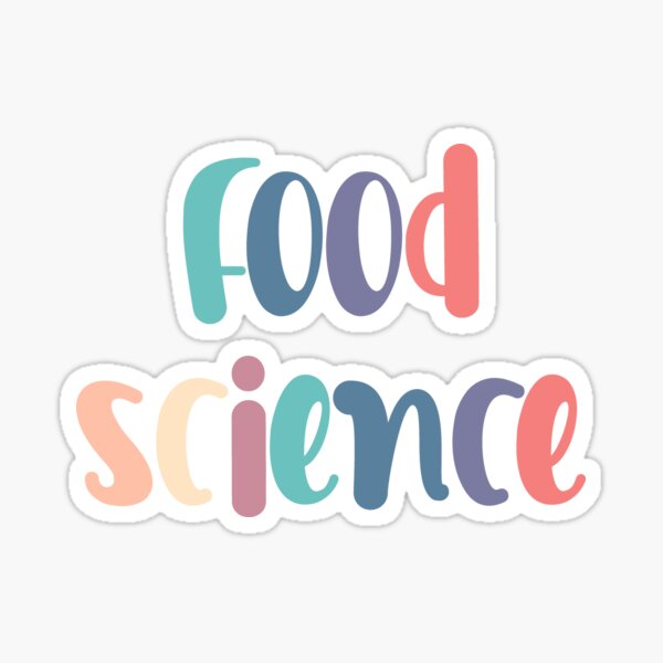 "Food science" Sticker by catevalentini12 | Redbubble