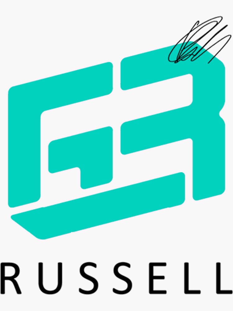 Pegatina «Gráfico exclusivo de George Russell F1 2022 Mercedes» de ...