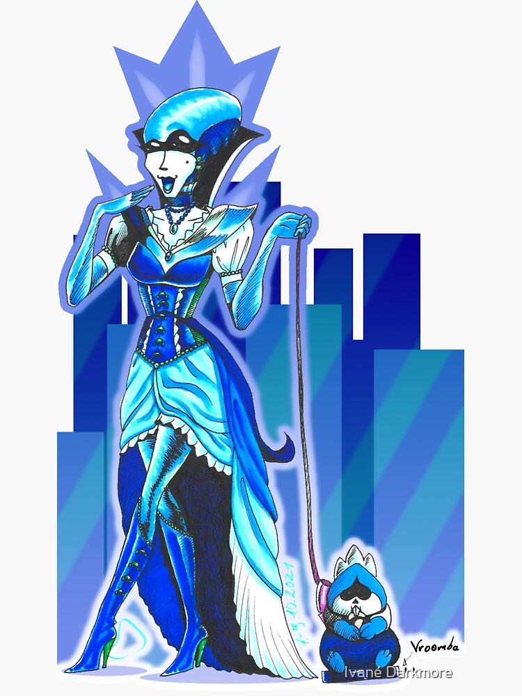 "Queen (Deltarune fanart)" Sticker by Ivane-the-dark | Redbubble