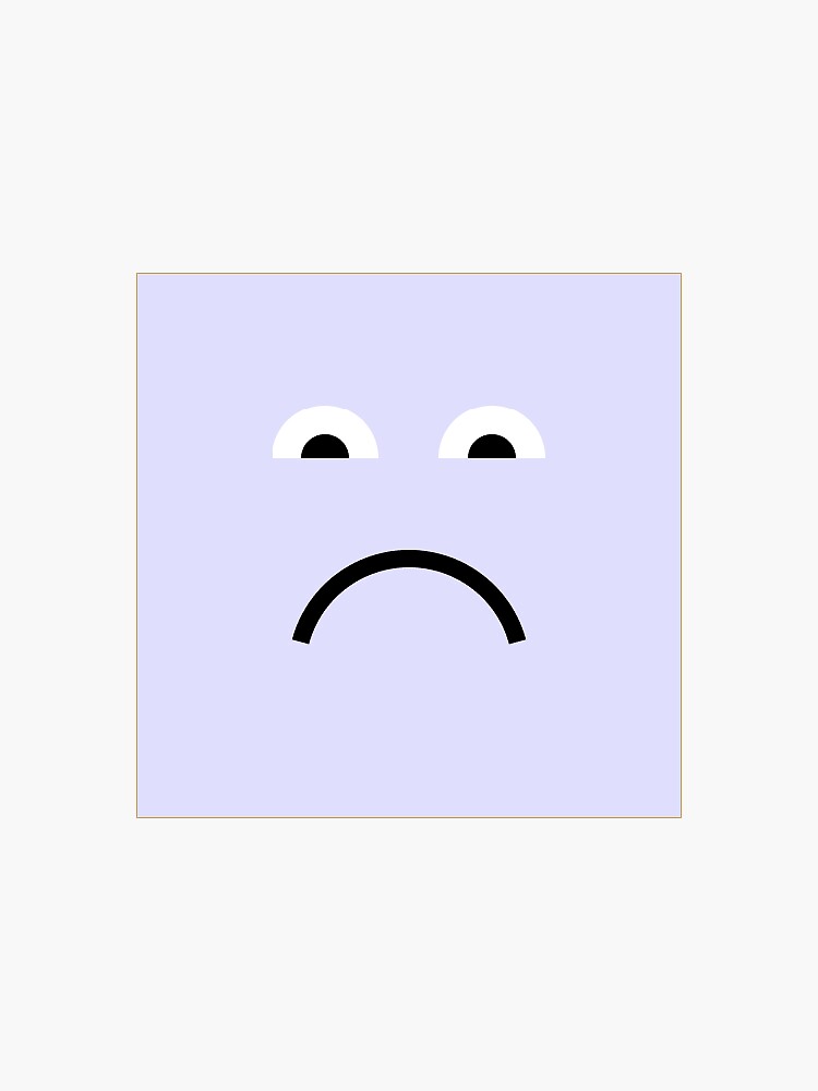 "sad face hopeless face" Sticker by Chandster | Redbubble