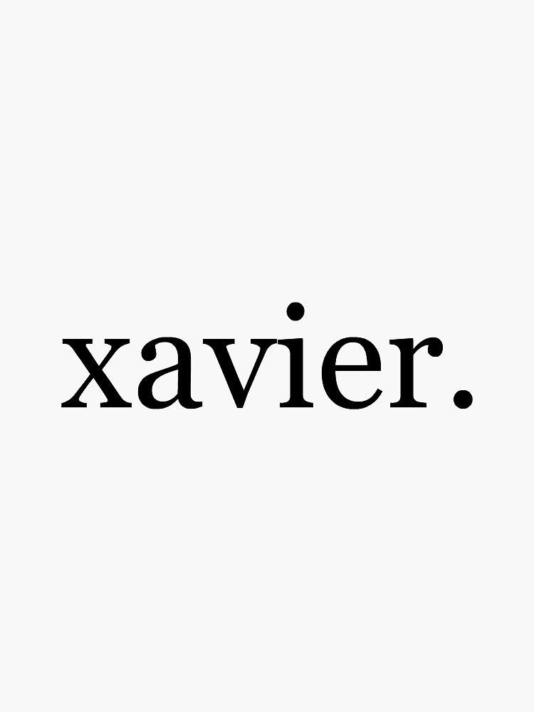 "xavier" Sticker for Sale by ellestix | Redbubble