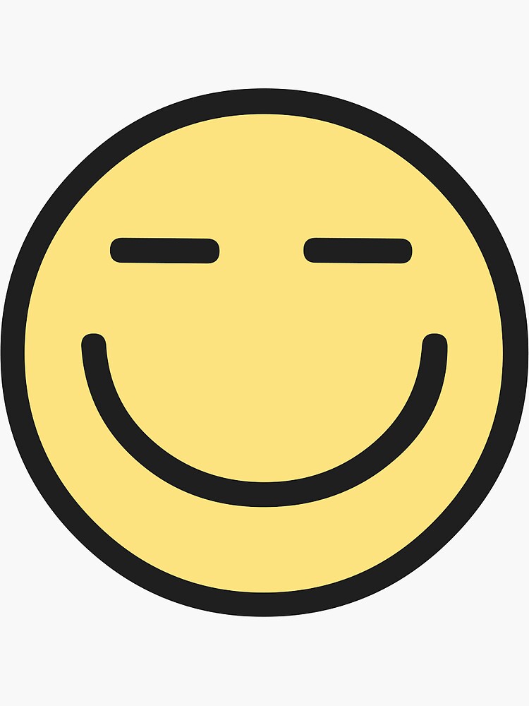 "yellow smiley face" Sticker for Sale by robinallington | Redbubble