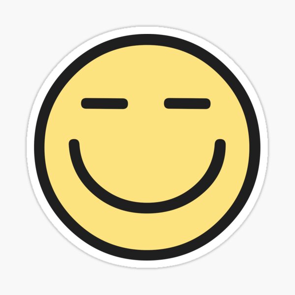 "yellow smiley face" Sticker for Sale by robinallington | Redbubble