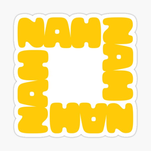 "nah" Sticker for Sale by ahana4 | Redbubble