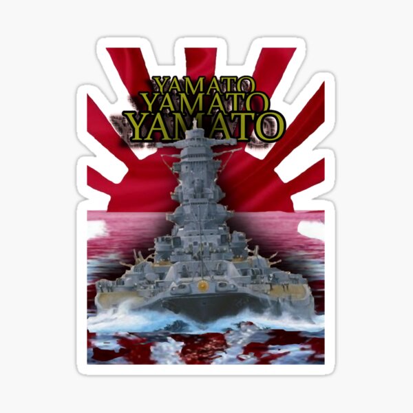 "Battleship Yamato" Sticker by Chrisartain | Redbubble