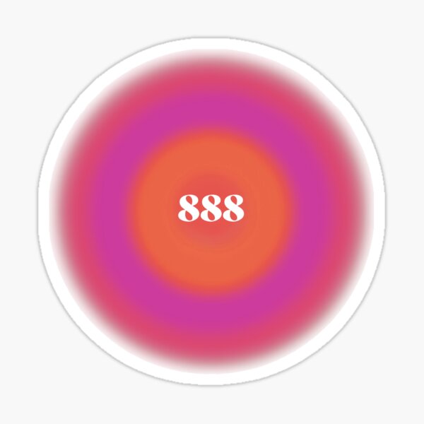 "Aura: 888" Sticker by plantmaru | Redbubble
