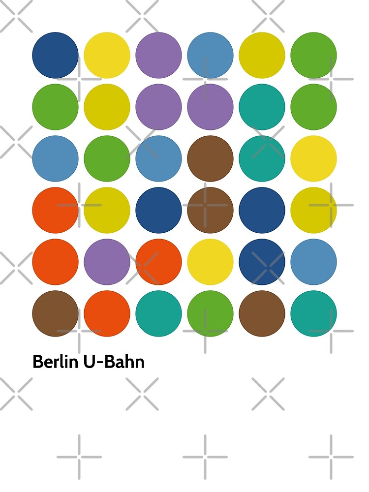 "Berlin U-Bahn metro tube underground lines map" Poster for Sale by ...
