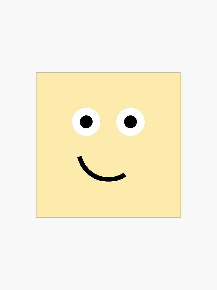 "Happy Square Face" Sticker by Chandster | Redbubble