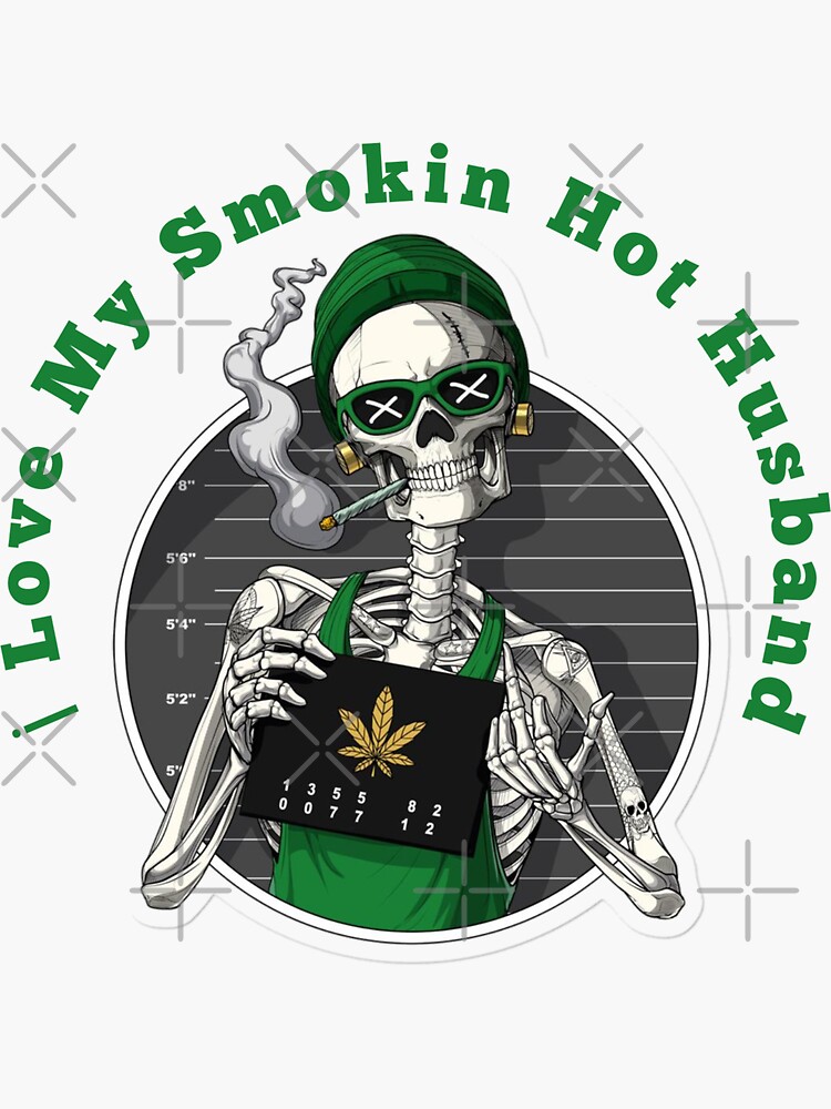 "İ Love My Smokin Hot Husband " Sticker for Sale by Mandalinoart | Redbubble