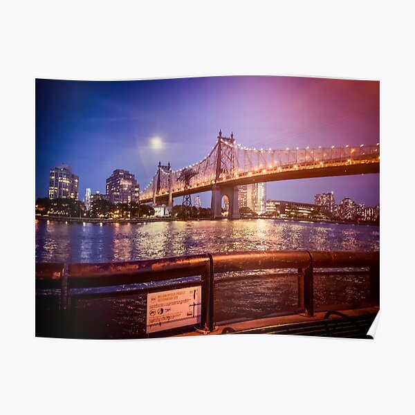 "Queensboro Bridge, Manhattan, New York City " Poster for Sale by ...