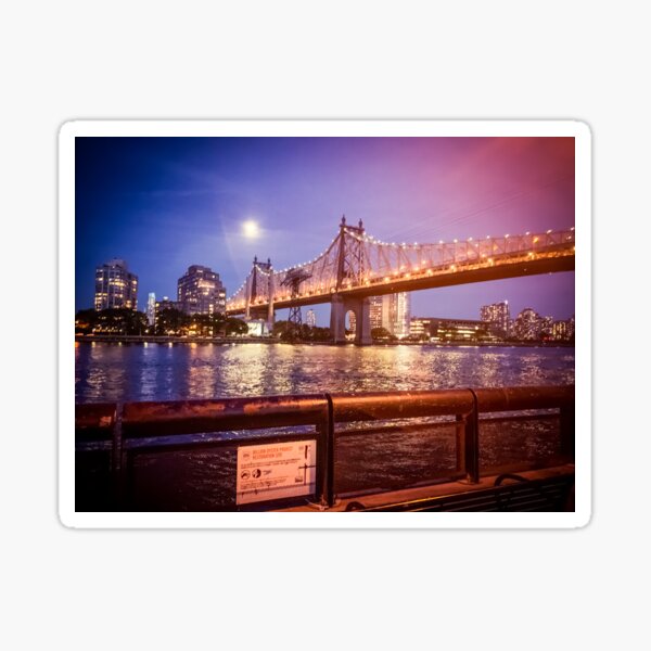 "Queensboro Bridge, Manhattan, New York City " Sticker by ...