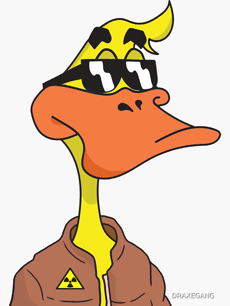 "duck radioactive" Sticker by DRAXEGANG | Redbubble