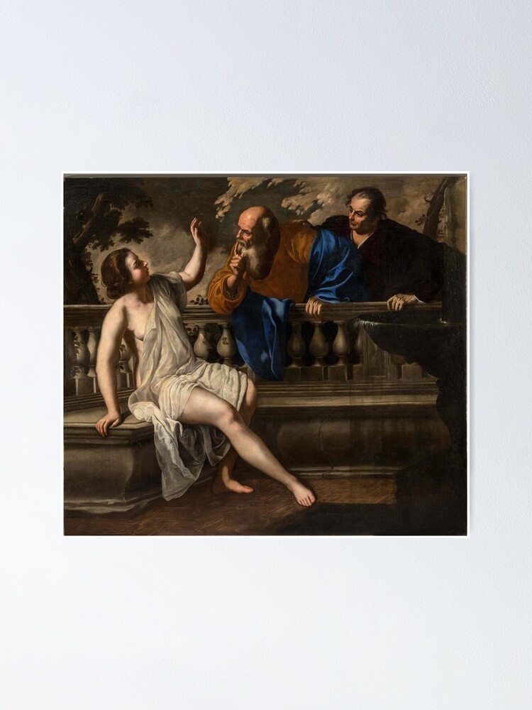 Artemisia Gentileschi Or Artemisia Lomi Original Art Painting Susanna