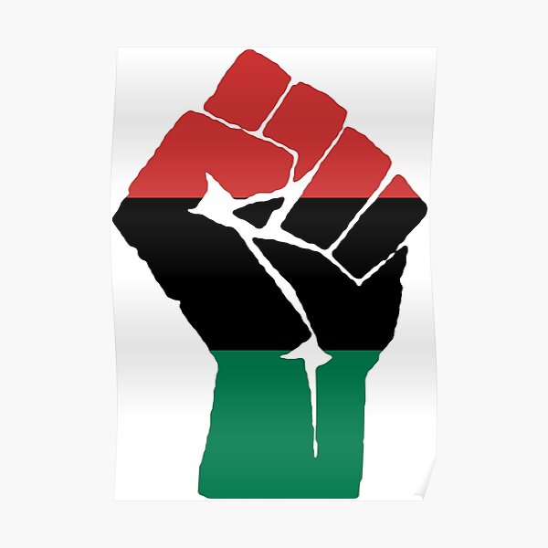 "The Pan-African fist" Poster for Sale by lodydody | Redbubble