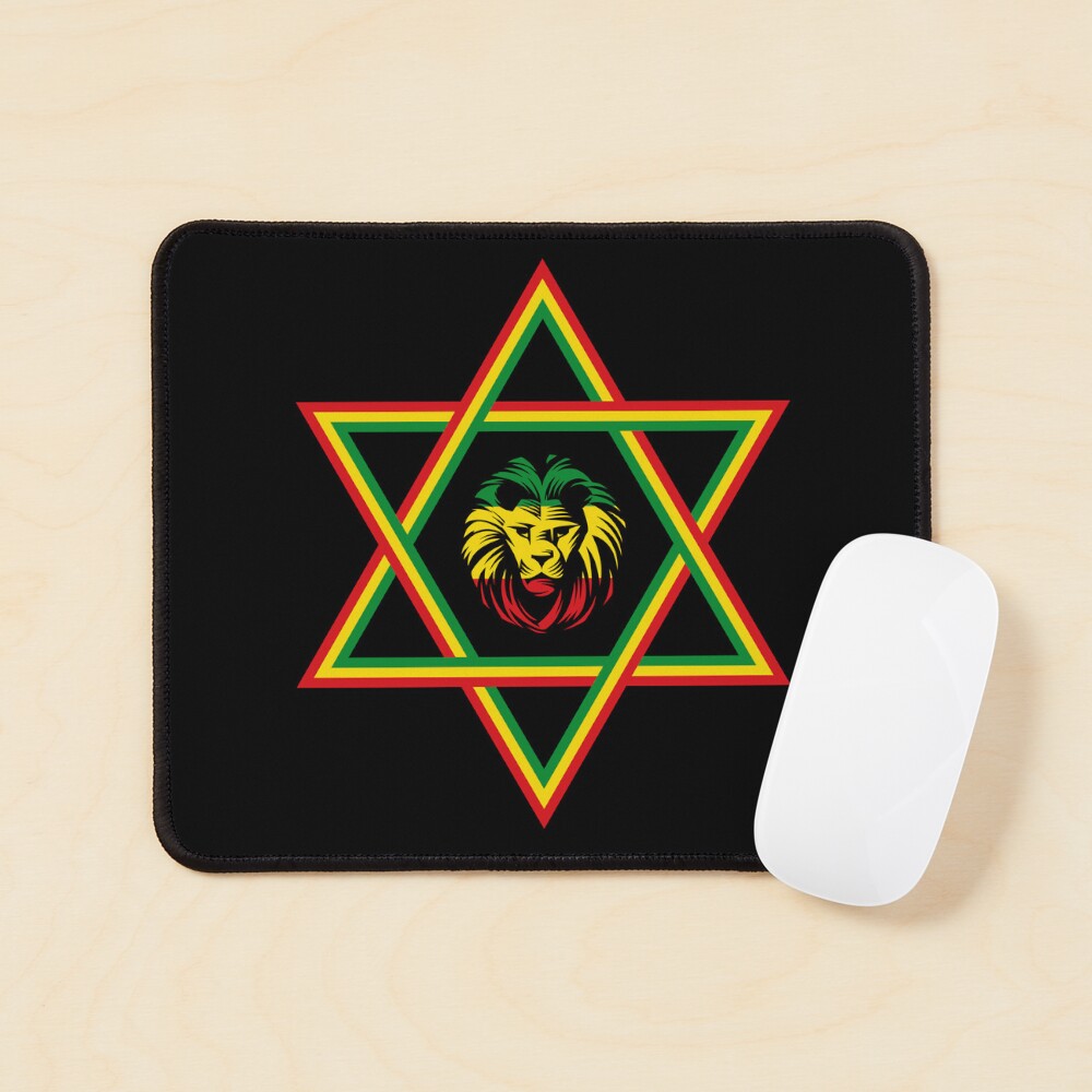 "Rasta Lion Of Judah Star Of David" Sticker for Sale by designandclouds ...
