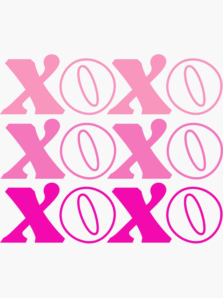 "XOXO" Sticker by maddycd610 | Redbubble