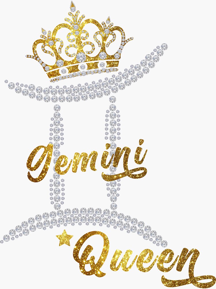 "Gemini Queen" Sticker for Sale by Treasure-Art | Redbubble