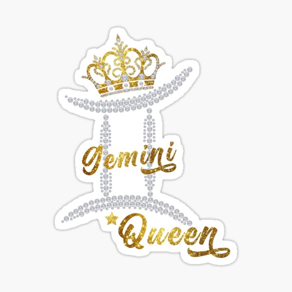 "Gemini Queen" Sticker for Sale by Treasure-Art | Redbubble