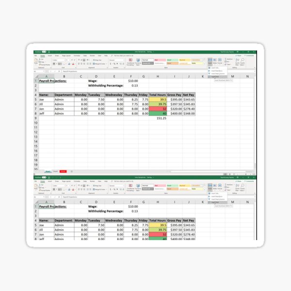 "Excel spreadsheet" Sticker by 1stBestseller | Redbubble