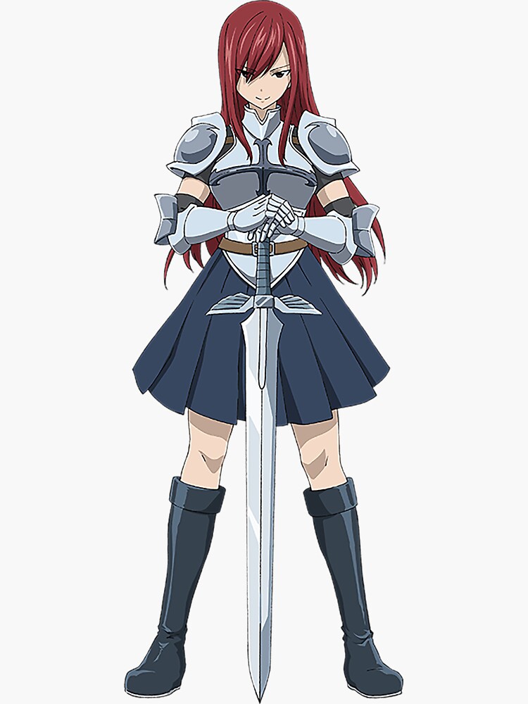 "Erza art" Sticker by philiphoadley | Redbubble