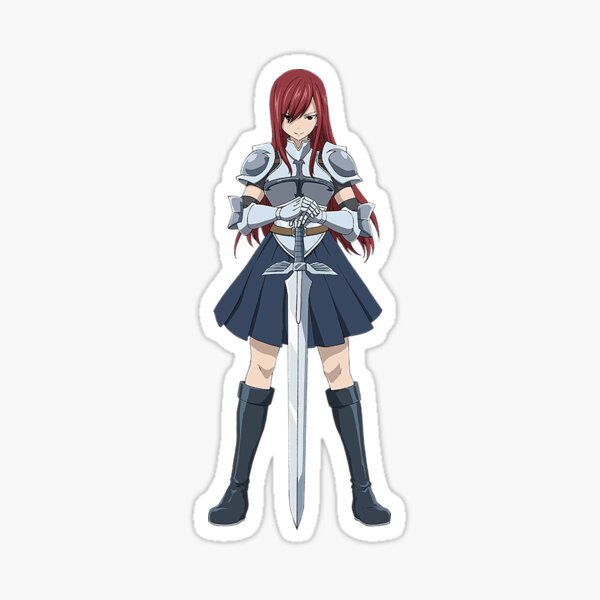"Erza art" Sticker by philiphoadley | Redbubble