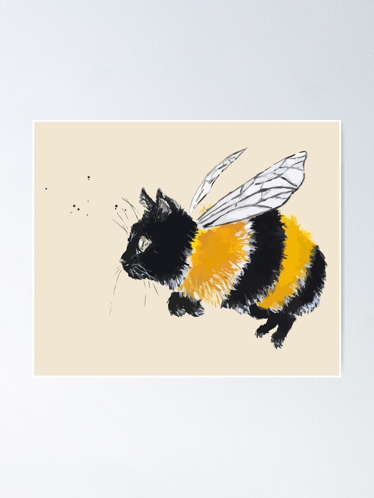 "Bee Cat" Poster for Sale by MarieARoyal239 | Redbubble